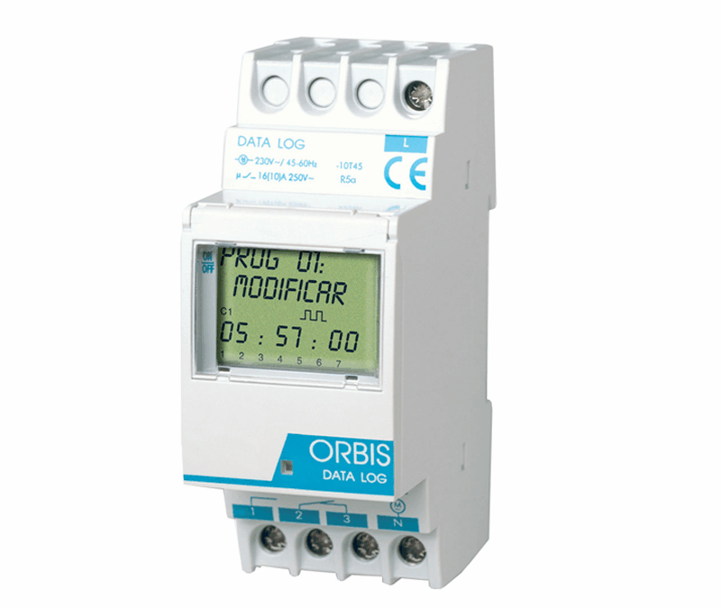 Orbis DATA LOG 24hr 7 day Digital Time Switch with Bluetooth - Eurotec