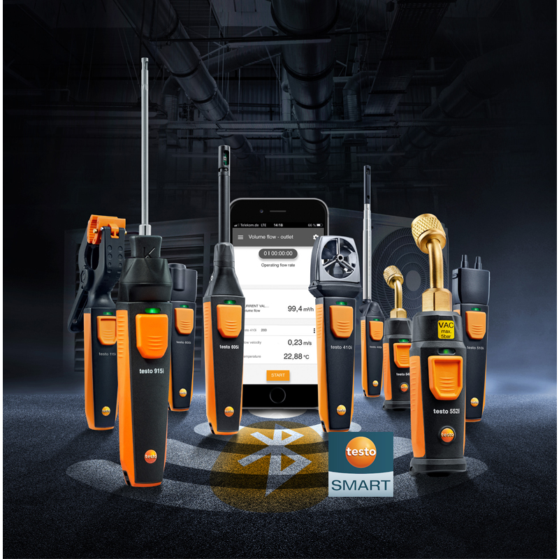 Bluetooth Testo Smart HVAC Probes - Eurotec